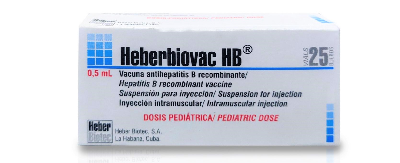 Heberbiovac HB (Hộp 25 lọ 10mcg/0.5ml)